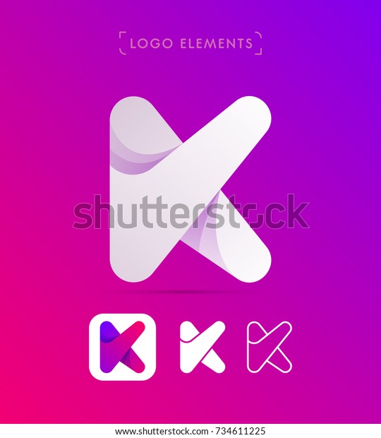 Vector Abstract Letter K Logo Template Stock Vector (Royalty Free ...