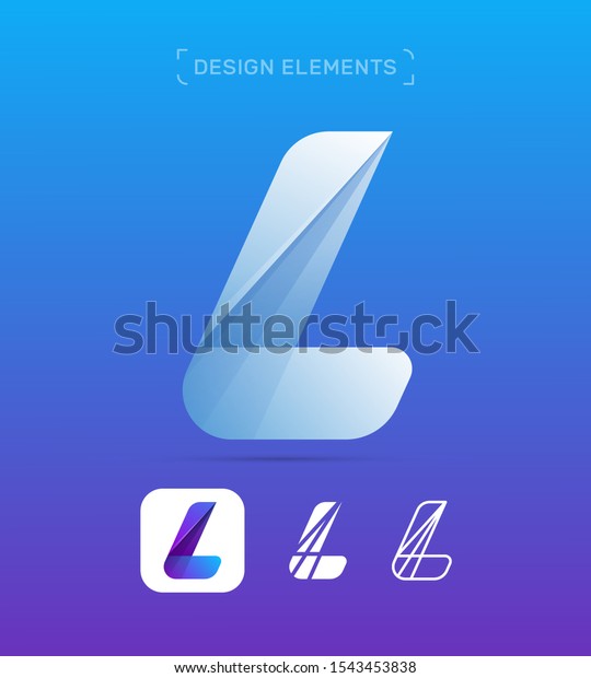 Vector Abstract Letter L Logo Design Stock Vector (Royalty Free ...