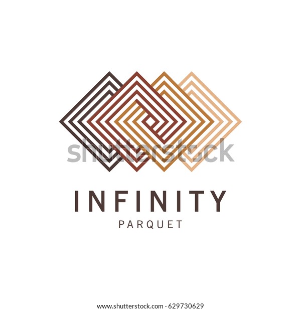 Vector Abstract Logo Template Logo Parquet Stock Vector (Royalty Free ...