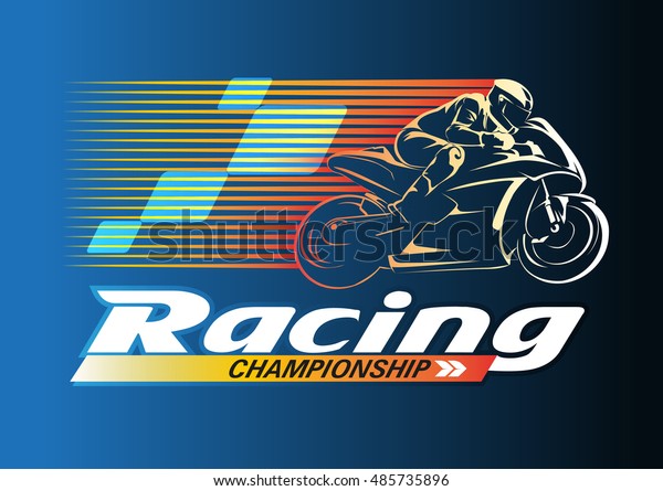 Vector Abstract Motor Racing Championship Logo : image vectorielle de ...