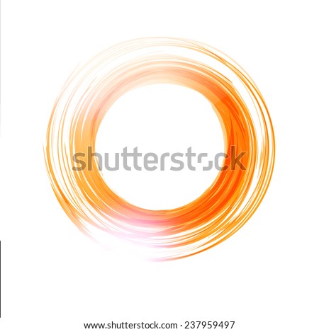 Vector Abstract Orange Circle Banner Flyer Stock Vector (Royalty Free ...