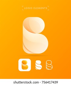 Vector Abstract Origami Letter B Template Stock Vector (Royalty Free ...