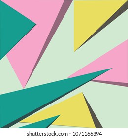 Vector Abstract Pastel Triangle Background Stock Vector (Royalty Free ...