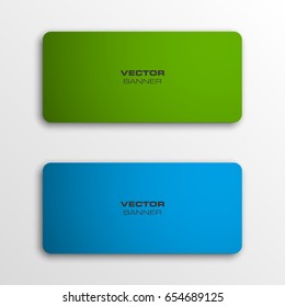Vector Abstract Ribbon Banner Rounded Corners Stock Vector (Royalty ...