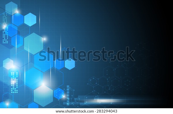 Vector Abstract Science Concept Background Stock Vector (Royalty Free ...