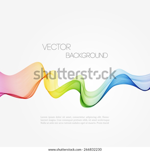 Vector Abstract Spectrum Curved Lines Background: vector de stock ...
