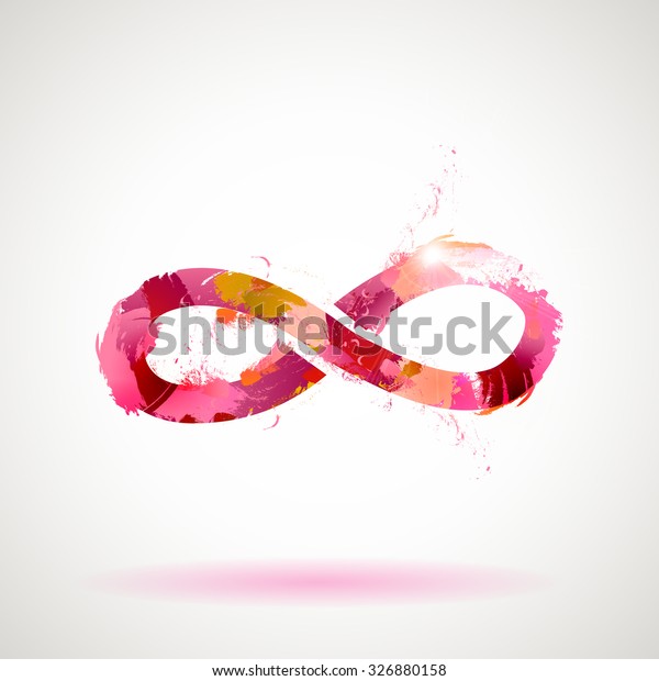 Vector Abstract Watercolor Infinity Symbol Stock Vector (Royalty Free ...