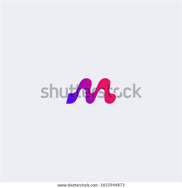 Vector Abstract Wave Letter M Logo Stock Vector (Royalty Free ...