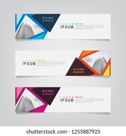 Vector Abstract Web Banner Design Template Stock Vector (Royalty Free ...