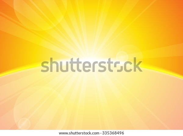 Vector Abstract Yellow Stripe Sun Shine Stock Vector (Royalty Free ...