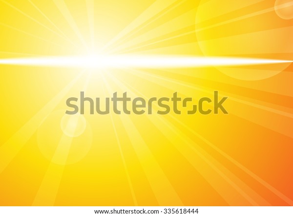 Vector Abstract Yellow Stripe Sun Shine Stock Vector (Royalty Free ...