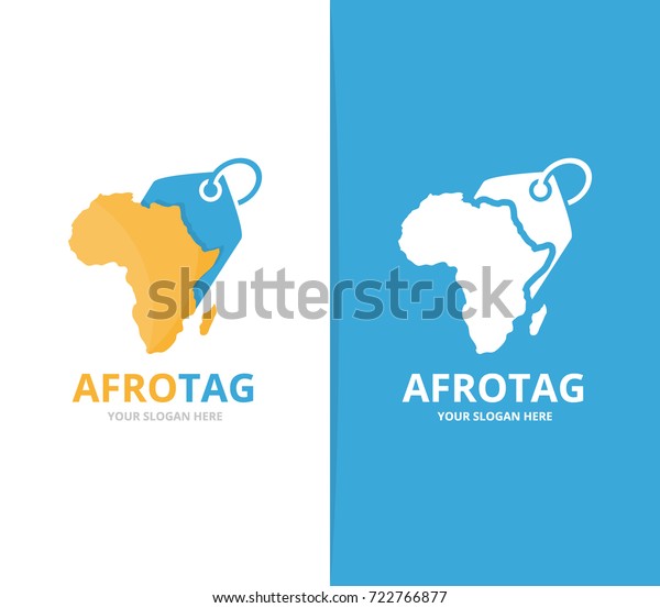 Vector Africa Tag Logo Combination Safari Stock Vector (Royalty Free ...