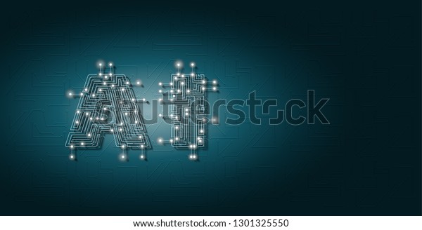 Vector Ai Symbols Artificial Neural Networks Stock Vector (Royalty Free ...