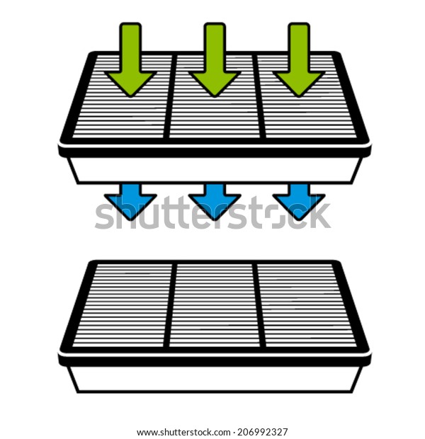 Vector Air Filter Flow Symbols Stock Vector (Royalty Free) 206992327 ...