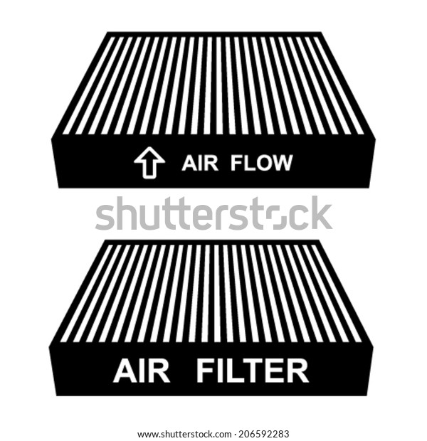 Vector Air Filter Symbols Stock Vector (Royalty Free) 206592283