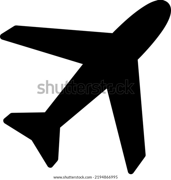 Vector Airoplane Icon Illustration On White Stock Vector (Royalty Free ...
