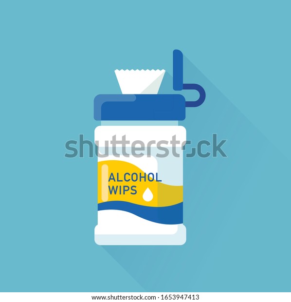 Vector Alcohol Wipes Package Wet Tissue Stock Vector (Royalty Free ...