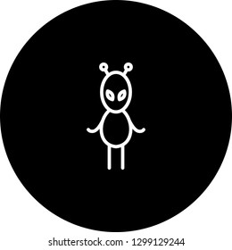 Vector Alien Icon: เวกเตอร์สต็อก (ปลอดค่าลิขสิทธิ์) 1299129244 ...