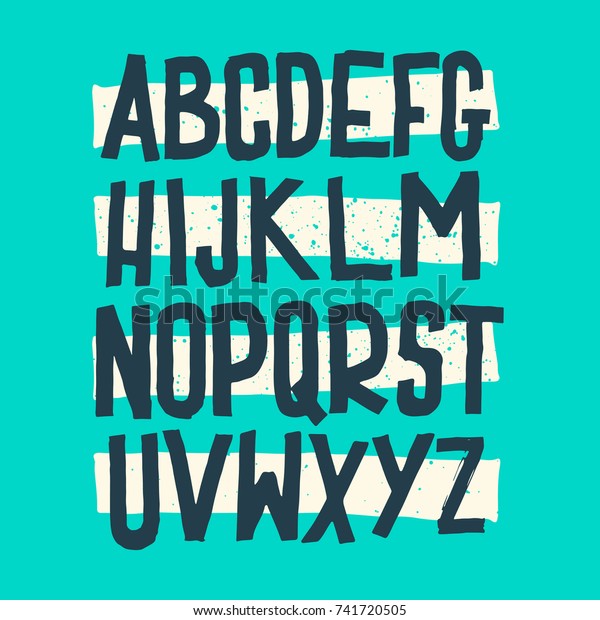 Vector Alphabet Custom Letters Lettering Custom Stock Vector (Royalty ...