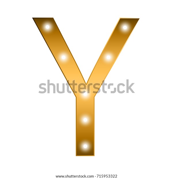 Vector Alphabet Gold Letter Y Gold Stock Vector (Royalty Free ...