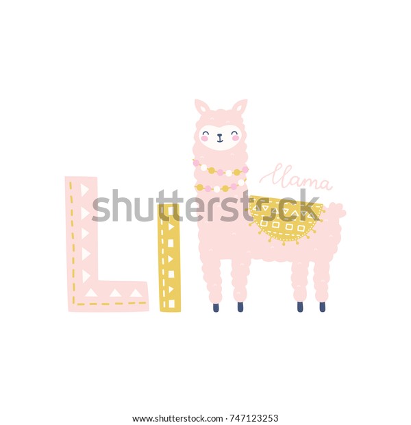 Vector Alphabet Letter L Llama Stock Vector (Royalty Free) 747123253 Vector Alphabet Letter L Llama Stock Vector (Royalty Free) 747123253