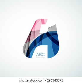 Vector Alphabet Letter Logo Created Transparent Stock Vector (Royalty ...