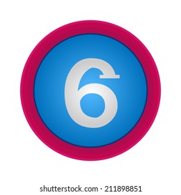 Vector Alphabet Number 6 Eps10 Stock Vector (Royalty Free) 211898851 ...