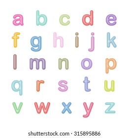 Az Trace Alphabet Design Learning Handwriting Stock Vector (Royalty ...