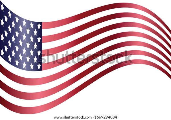 Vector American Flag United States America Stock Vector (Royalty Free ...