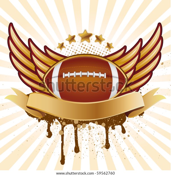 Vector American Football Wing Stock Vector (Royalty Free) 59562760 ...