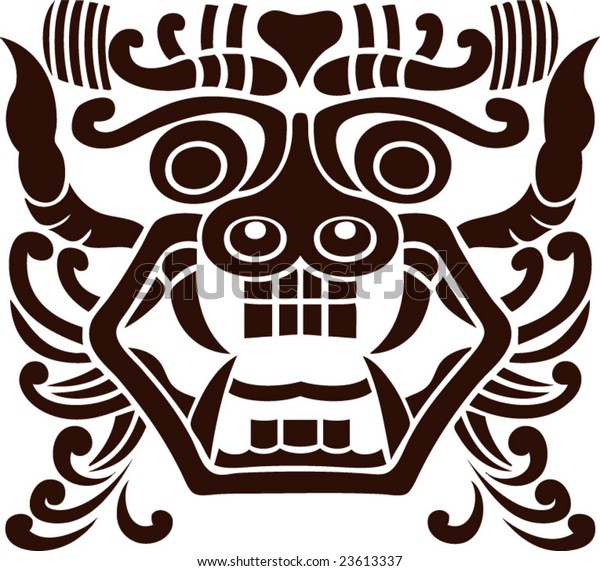 Vector Ancient Chinese Traditional Monster Lion: vector de stock (libre ...