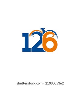 Vector Anniversary Number 126 Logo Icon Stock Vector (Royalty Free ...