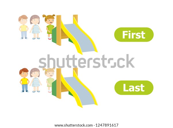 Vector Antonyms Opposites Cartoon Characters Illustration Stock Vector ...