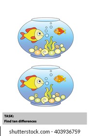 Vector Aquarium Fish Cartoon Find Ten Stock Vector (Royalty Free ...