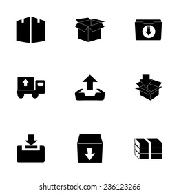 Vector Archive Icon Set On White Stock Vector (Royalty Free) 236123266 ...