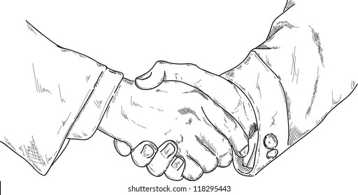 14,505 Shake hands outline Images, Stock Photos & Vectors | Shutterstock