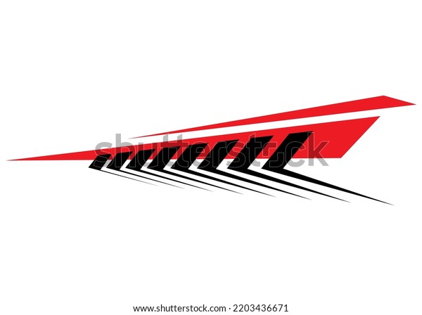 Vector Arrow Pattern Sports Car Moto Stock Vector (Royalty Free ...
