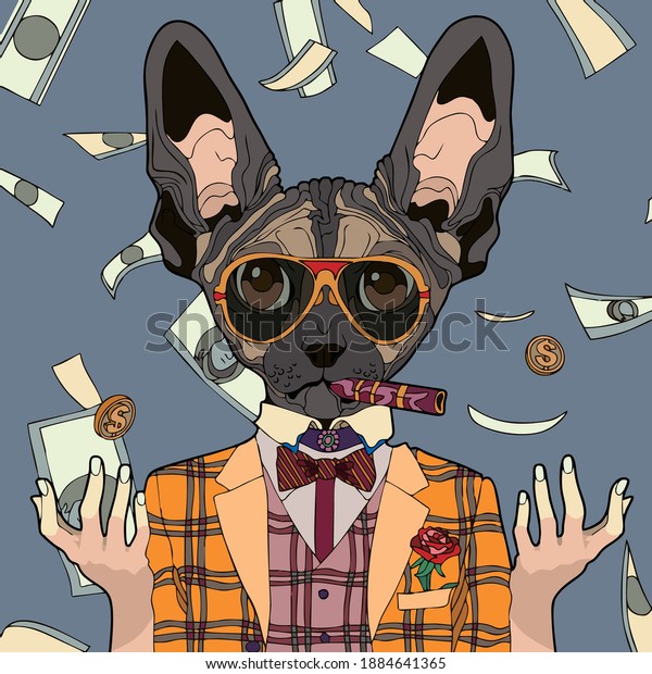 Vector Art Cartoon Illustration Mouse Boss Stock Vector (Royalty Free ...