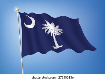 South Carolina flag Royalty Free Stock SVG Vector