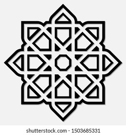 Vector Art Islamic Ornament Black Object Stock Vector (Royalty Free ...