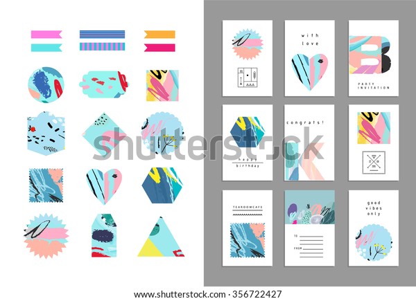 Vector Art Label Design Collection Decor Stock Vector (Royalty Free ...