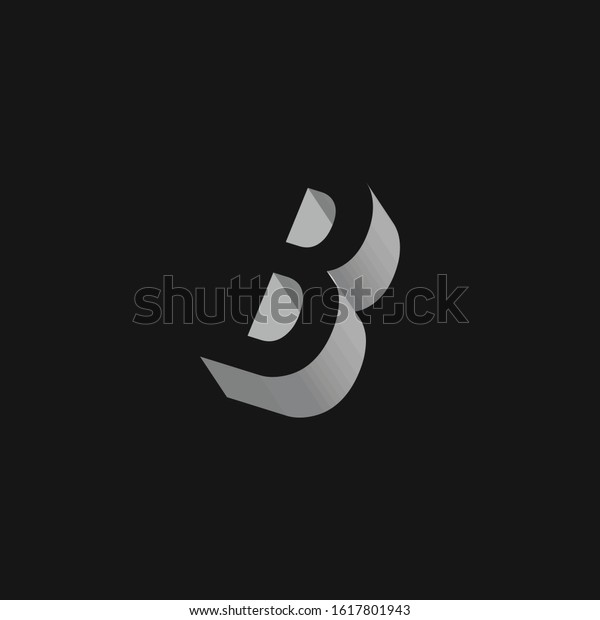 Vector Art Letter B Graphic Design Stock Vector (Royalty Free ...