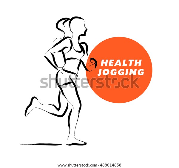 Vector Artistic Hand Drawn Sketch Running Stock Vector (Royalty Free ...