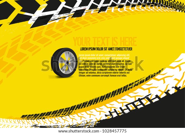 2,667 Tire Tracks Poster Images, Stock Photos & Vectors | Shutterstock