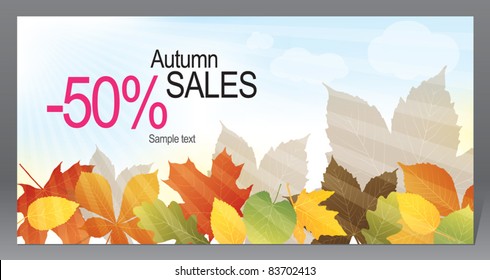Vector Autumn Promotional Flyer Stock Vector (Royalty Free) 83702413 ...