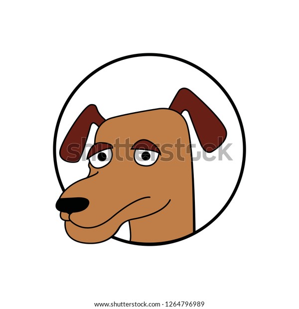 Vector Avatar Icon Sad Dog Head: เวกเตอร์สต็อก (ปลอดค่าลิขสิทธิ์ ...