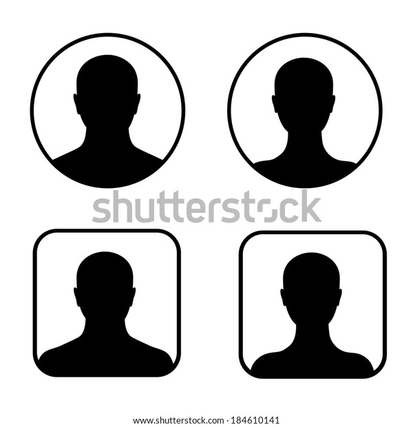 Vector Avatar Icons Buttons Human User Stock Vector (Royalty Free ...