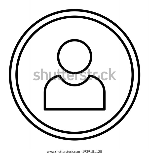 Vector Avatar Outline Icon Design Stock Vector (Royalty Free ...