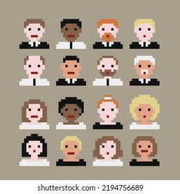 Vector Avatars Set Business People 8 Stock Vector (Royalty Free ...