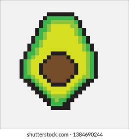 Vector Avocado Concept Pixel Art Stock Vector (Royalty Free) 1384690244 ...